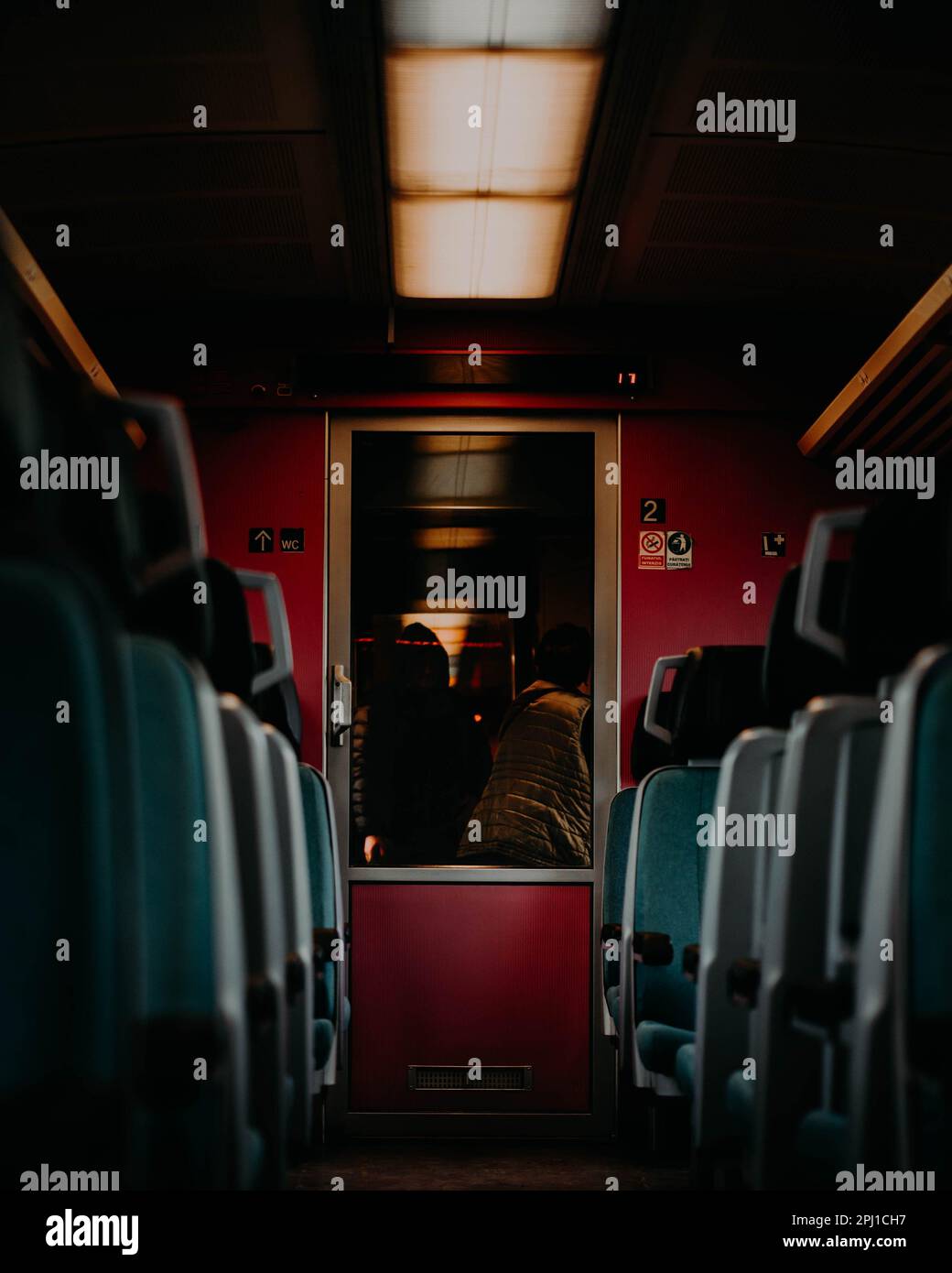 Vibrant colors in train environment Stock Photo - Alamy