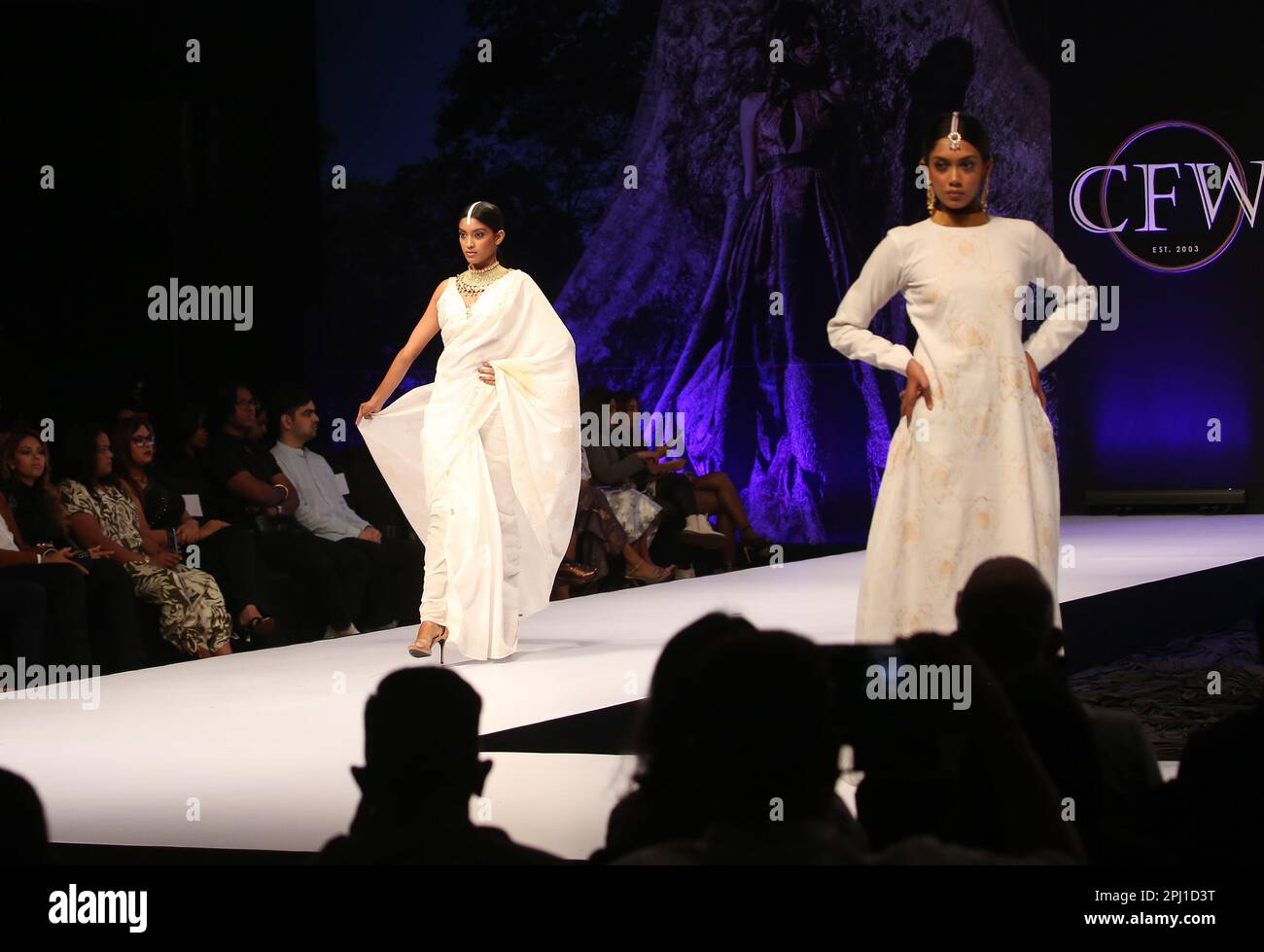 Colombo, Sri Lanka. 30th Mar, 2023. Models are presenting a creation by ...