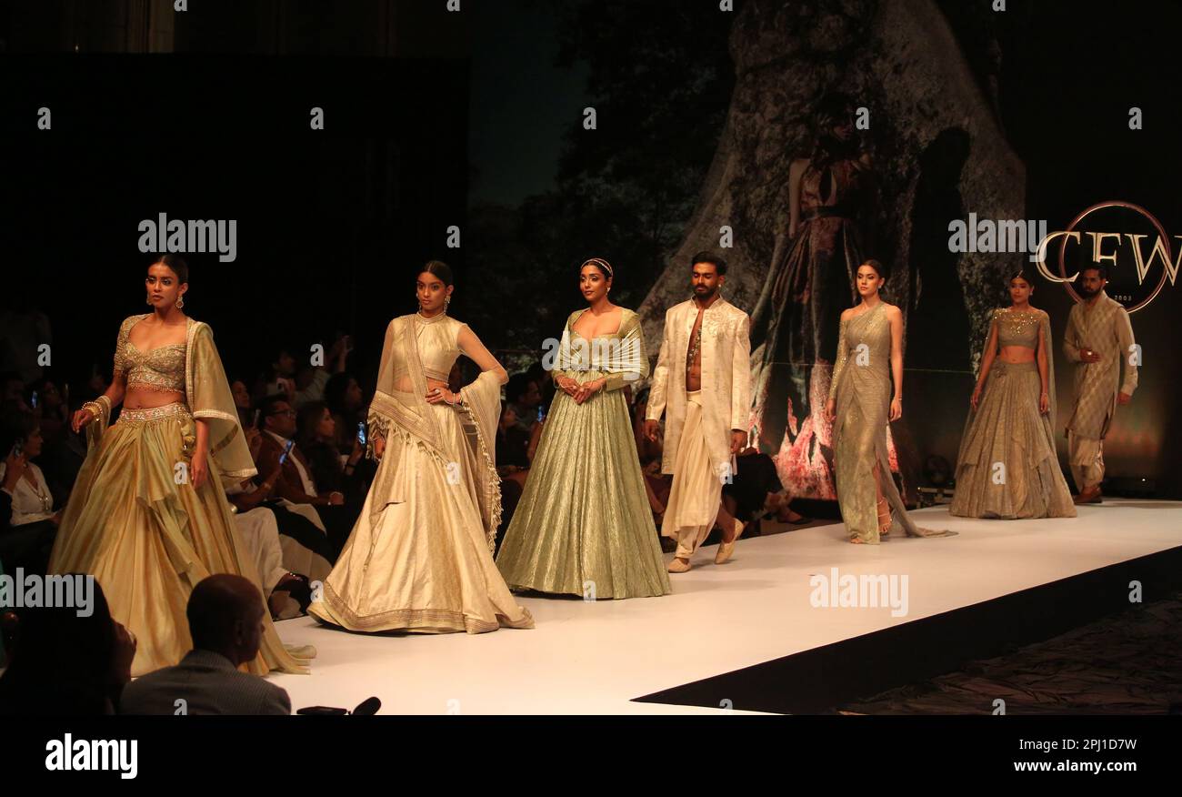 Colombo, Sri Lanka. 30th Mar, 2023. Models are presenting creations by ...