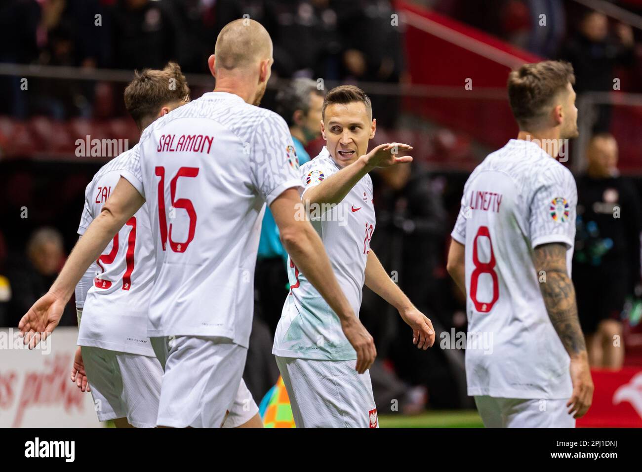 Warsaw, Poland. 27th Mar, 2023. Bartosz Salamon (L), Przemyslaw ...