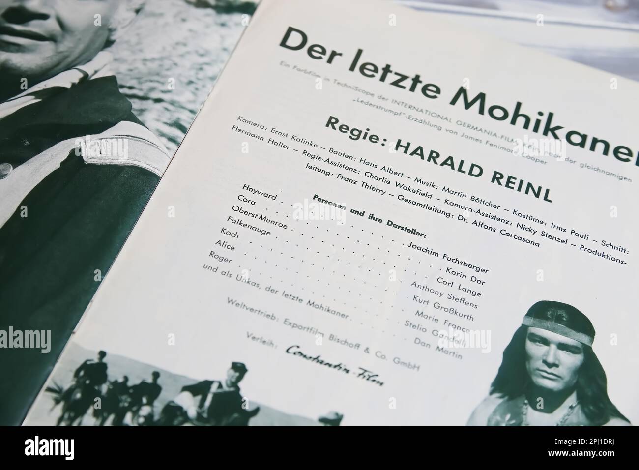 Viersen, Germany - March 9. 2023: Cinema program booklet of german ...