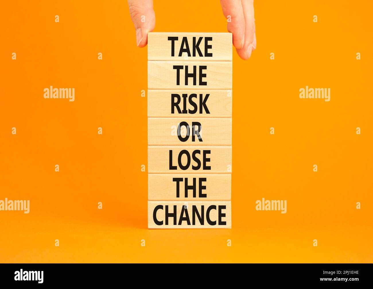 Risk or chance symbol. Concept words Take the risk or lose the chance ...