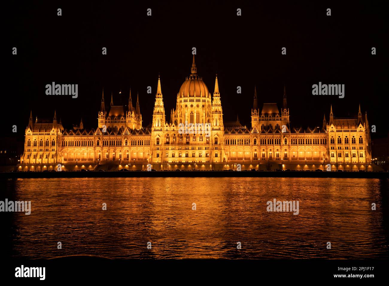 View of the iconic Budapest parliament at night Stock Photo - Alamy