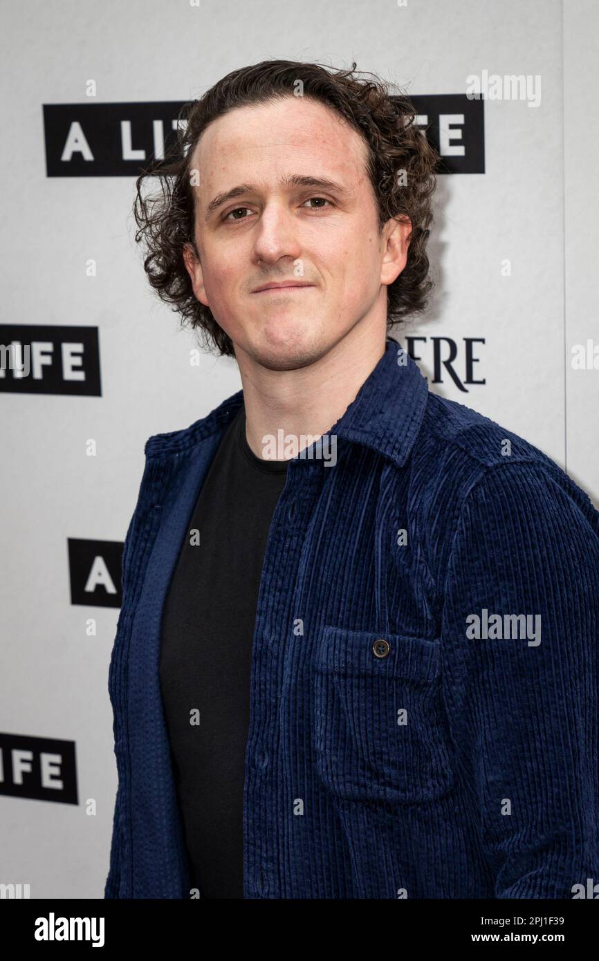 Daniel Monks arriving for the gala night of A Little Life at the Harold ...