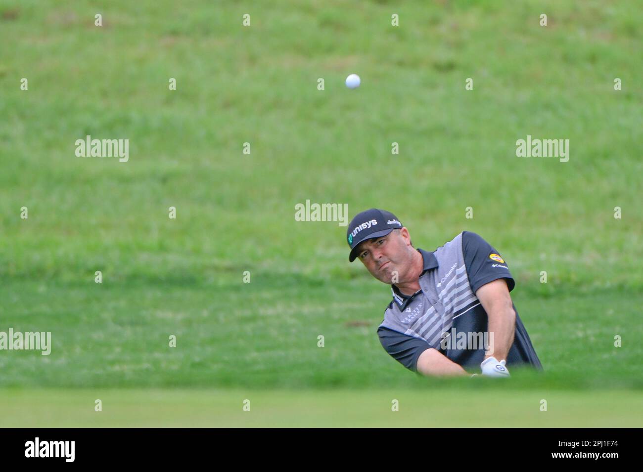 SAN ANTONIO, TX - MARCH 30: Ryan Palmer (USA) chips on to 10 during Rd1 ...