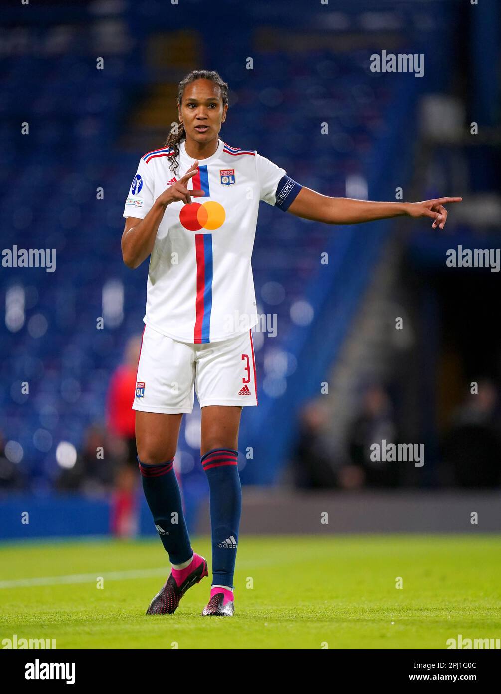Lyon's Wendie Renard during the UEFA Women's Champions League quarter ...