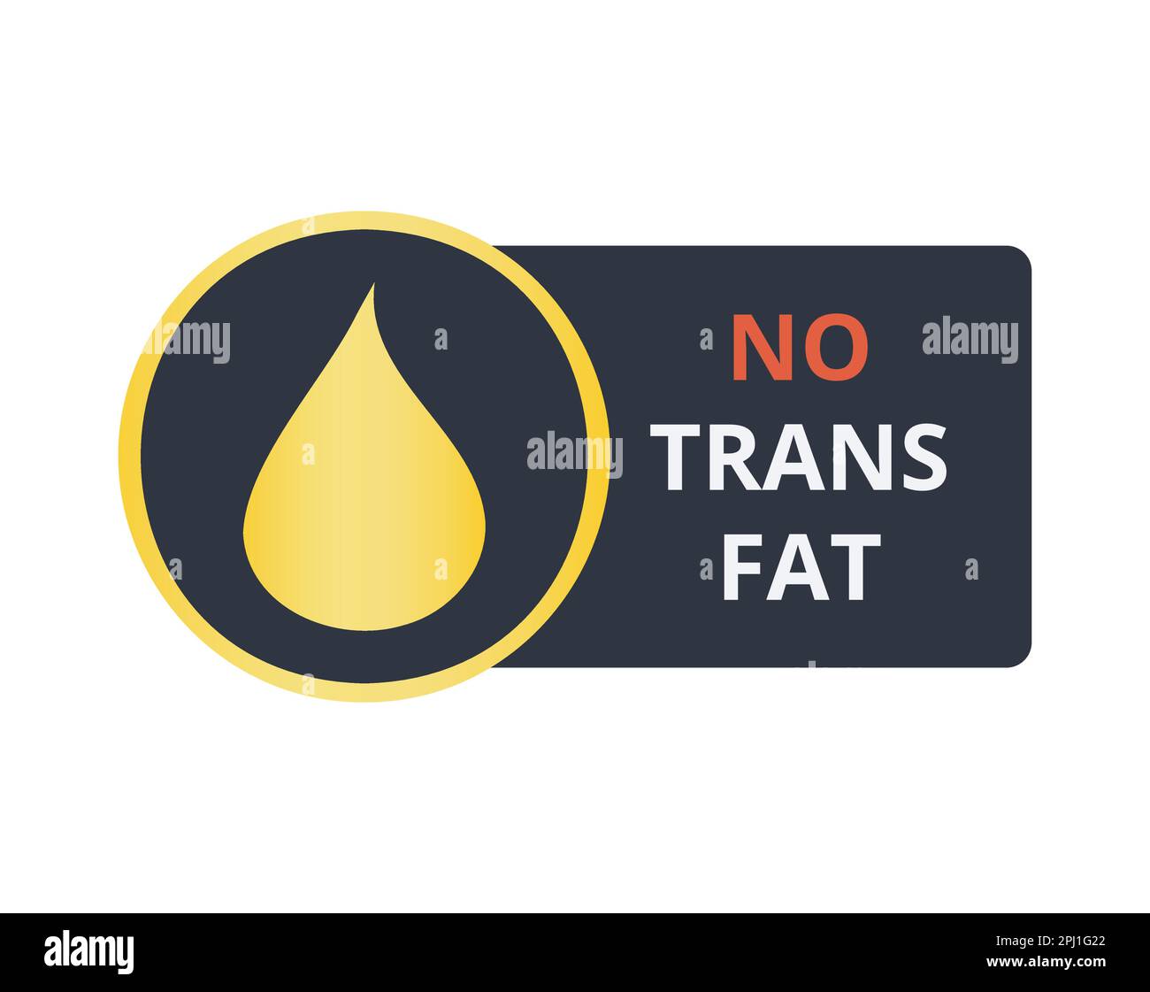 No Trans Fat Icon for Food Products. Vector Illustration Stock Vector ...