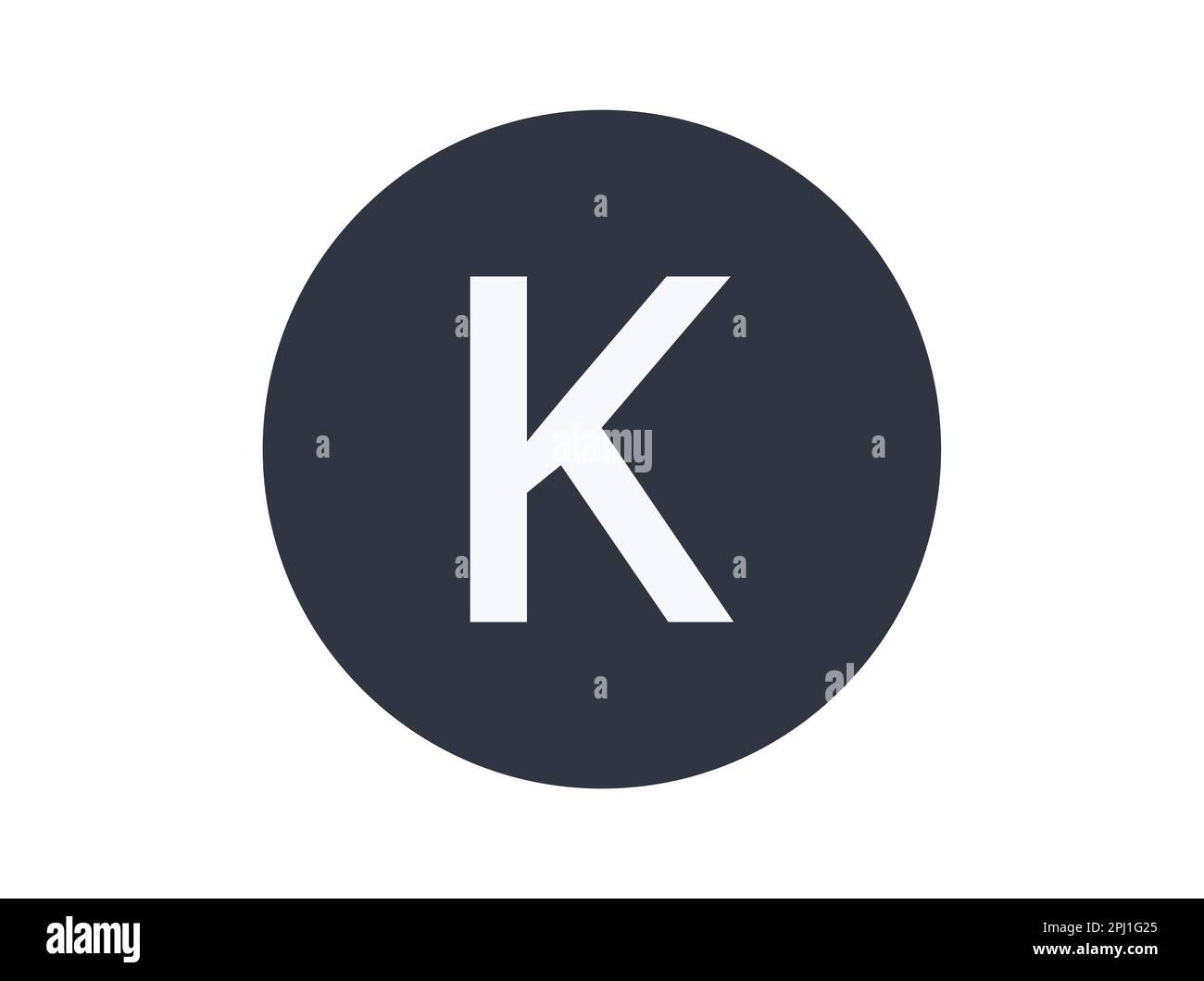 Potassium Element in a circle. Vector Illustration Stock Vector Image ...