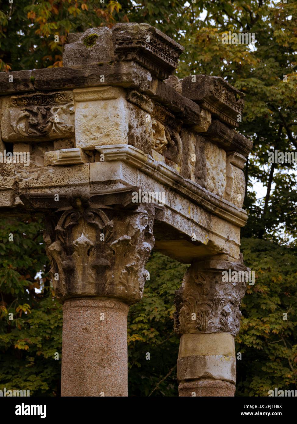Temple of Augustus, Leptis Magna Ruins, Virginia Water, Roman Ruins ...