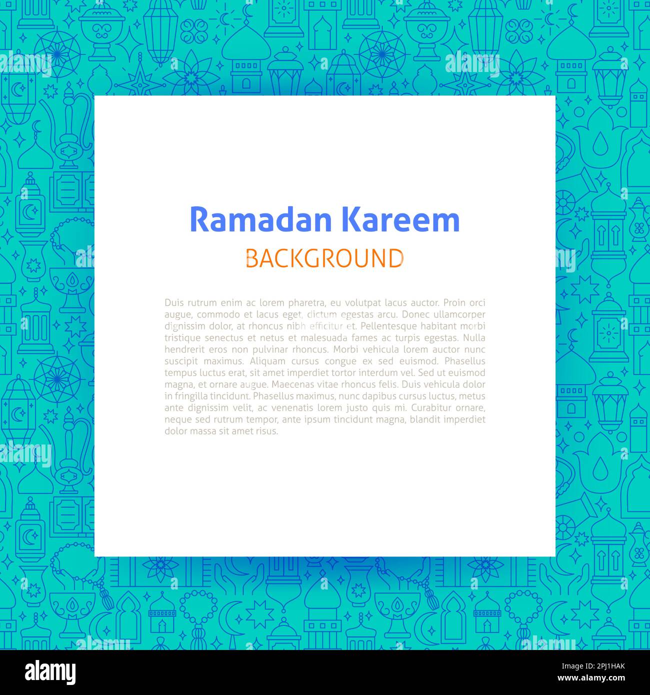 Ramadan Kareem Paper Template Stock Vector Image & Art - Alamy