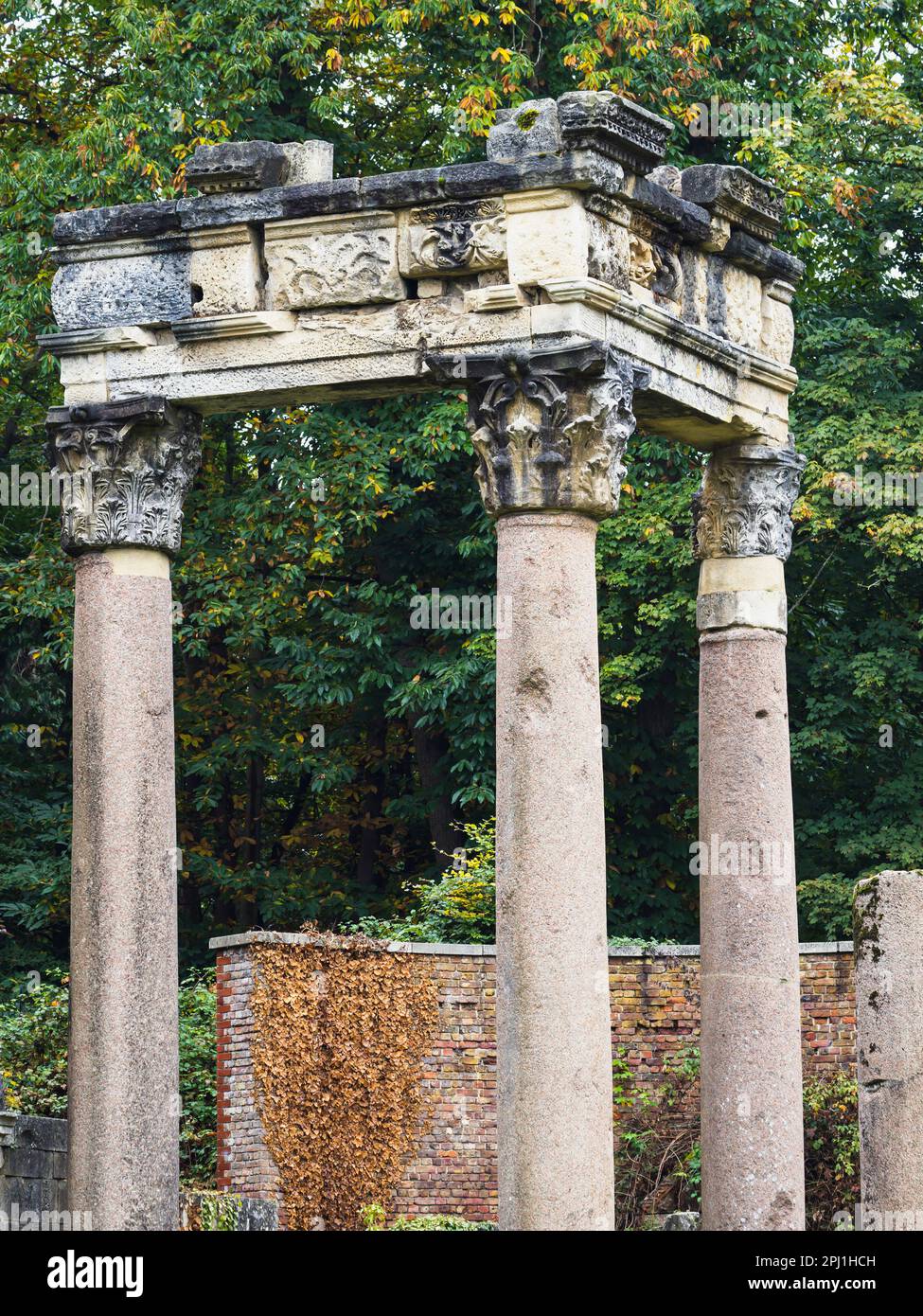 Temple of Augustus, Leptis Magna Ruins, Virginia Water, Roman Ruins ...