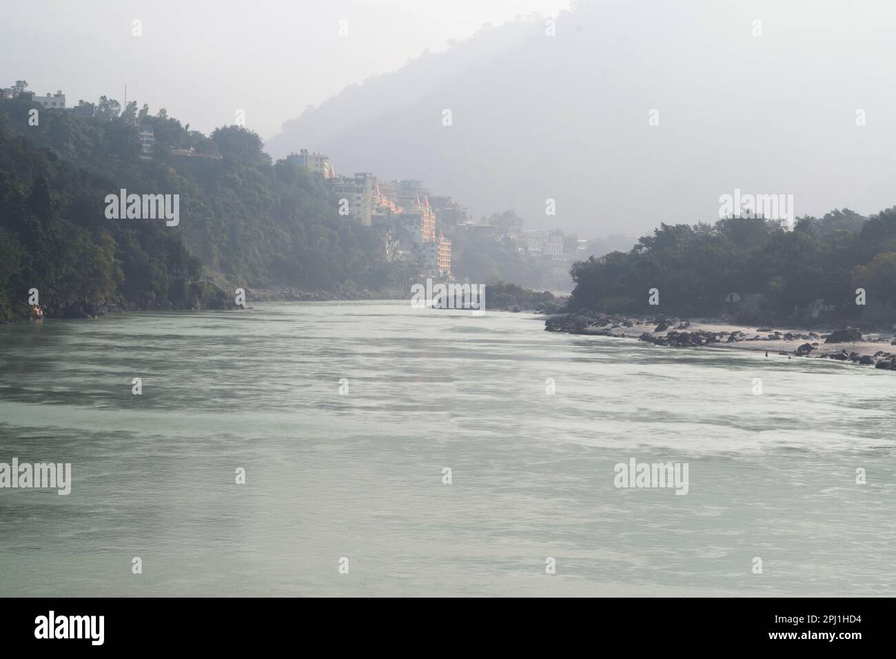 Smog and air pollution at rishikesh uttarakhand Stock Photo - Alamy