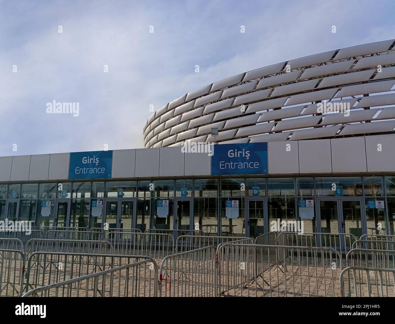 Olympic stadium Baku, Azerbaijan. Gates Stock Photo - Alamy