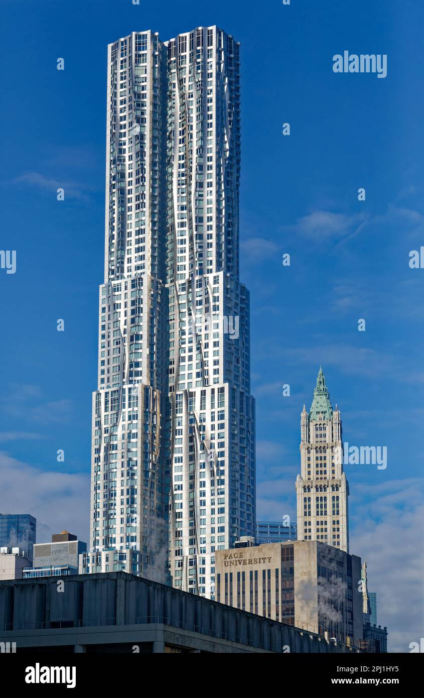 8 Spruce Street, aka New York By Gehry, has an undulating stainless ...