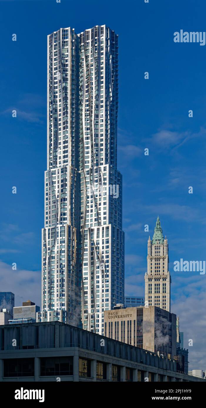8 Spruce Street, aka New York By Gehry, has an undulating stainless ...