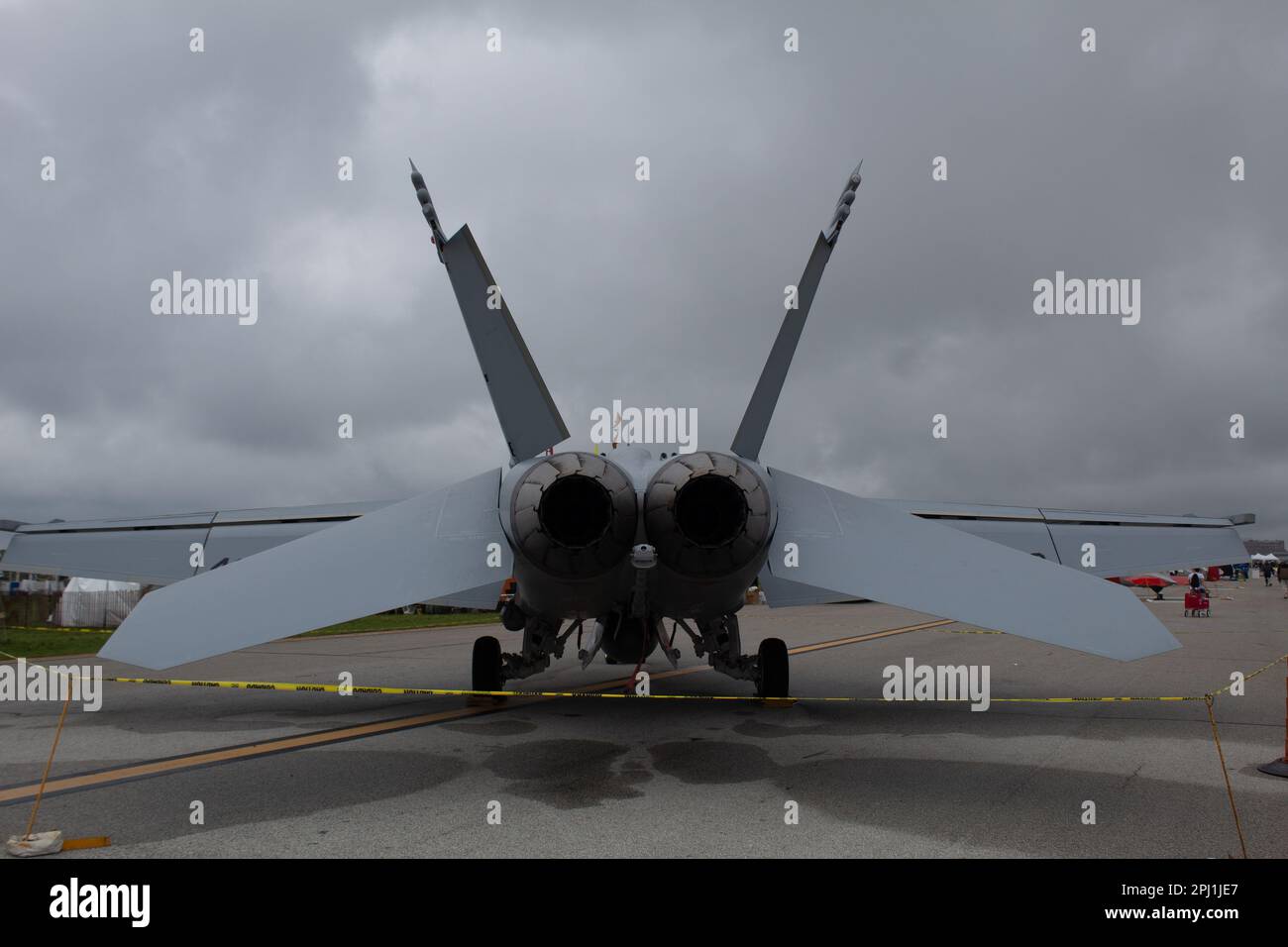 The back of an F-18 Hornet Stock Photo - Alamy
