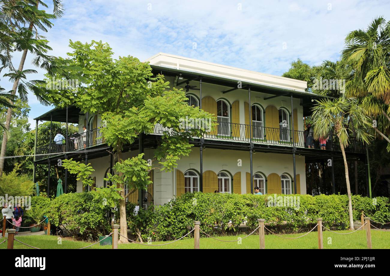 In Hemingway garden - Key West, Florida Stock Photo - Alamy