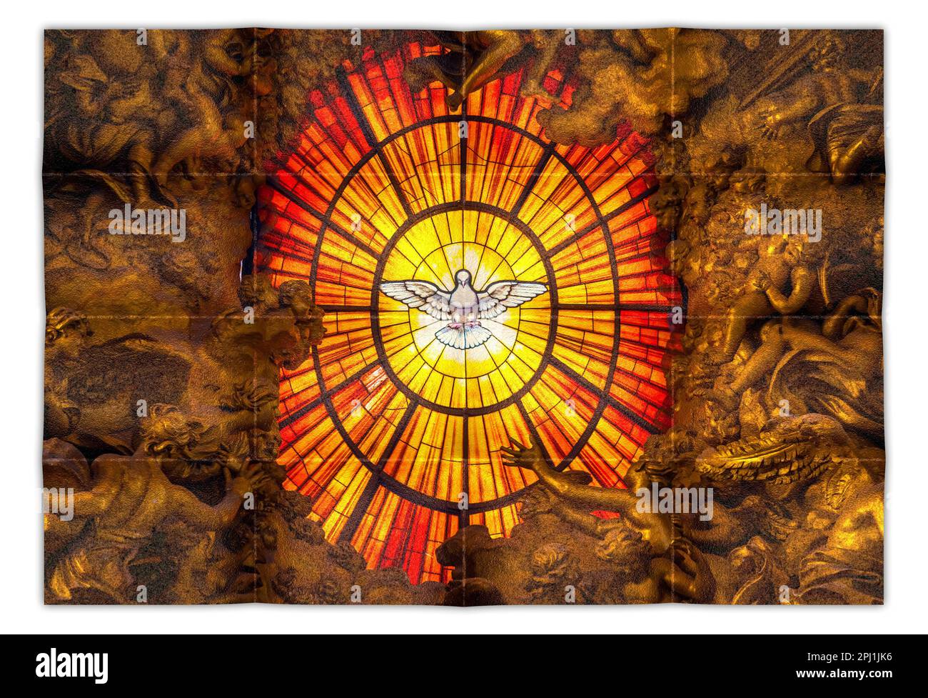 Creative picture of Holy Spirit symbol of peace, love and hope. Concept ...