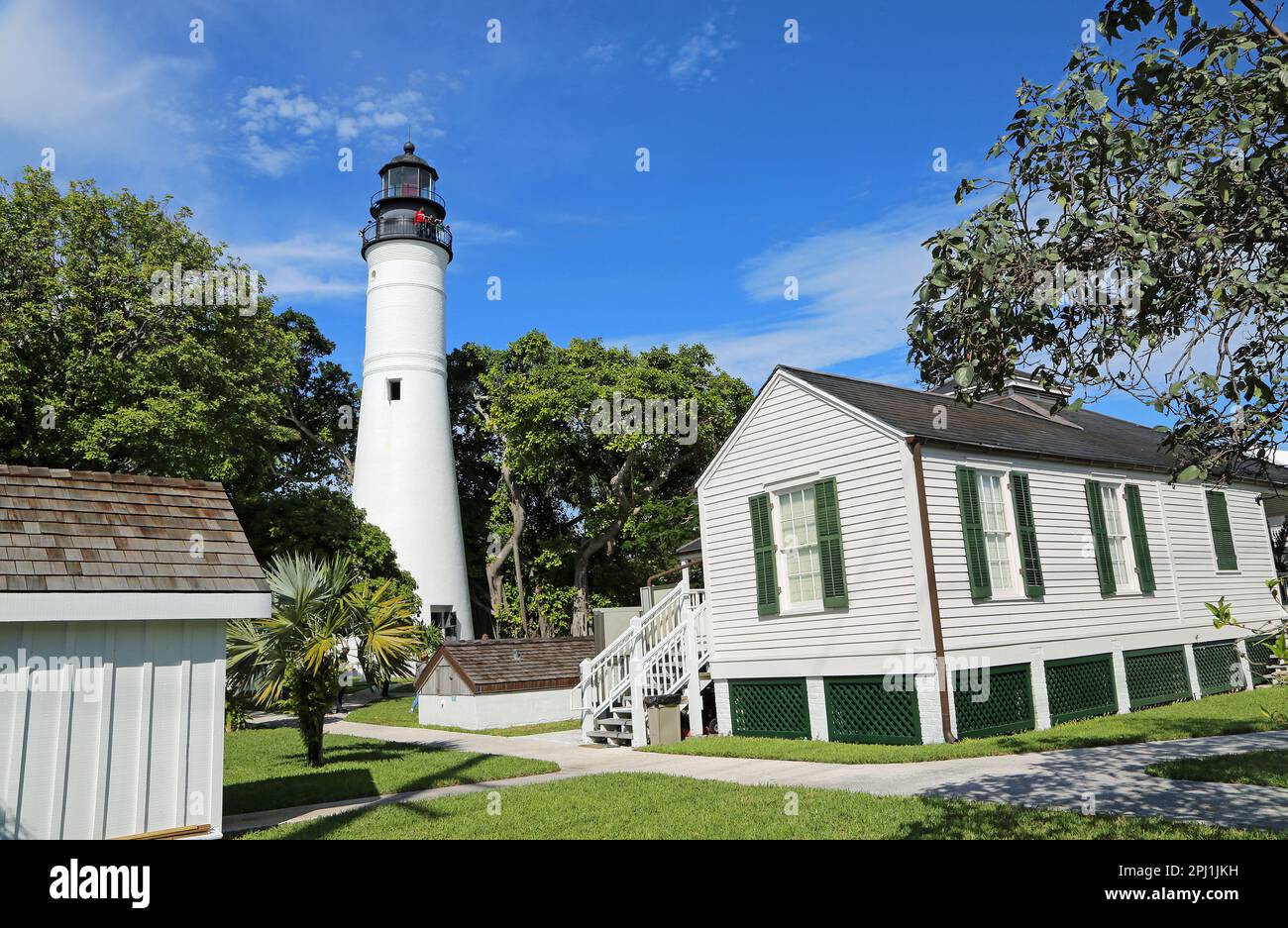 Landscape with Key West Lighthouse - Florida Stock Photo - Alamy