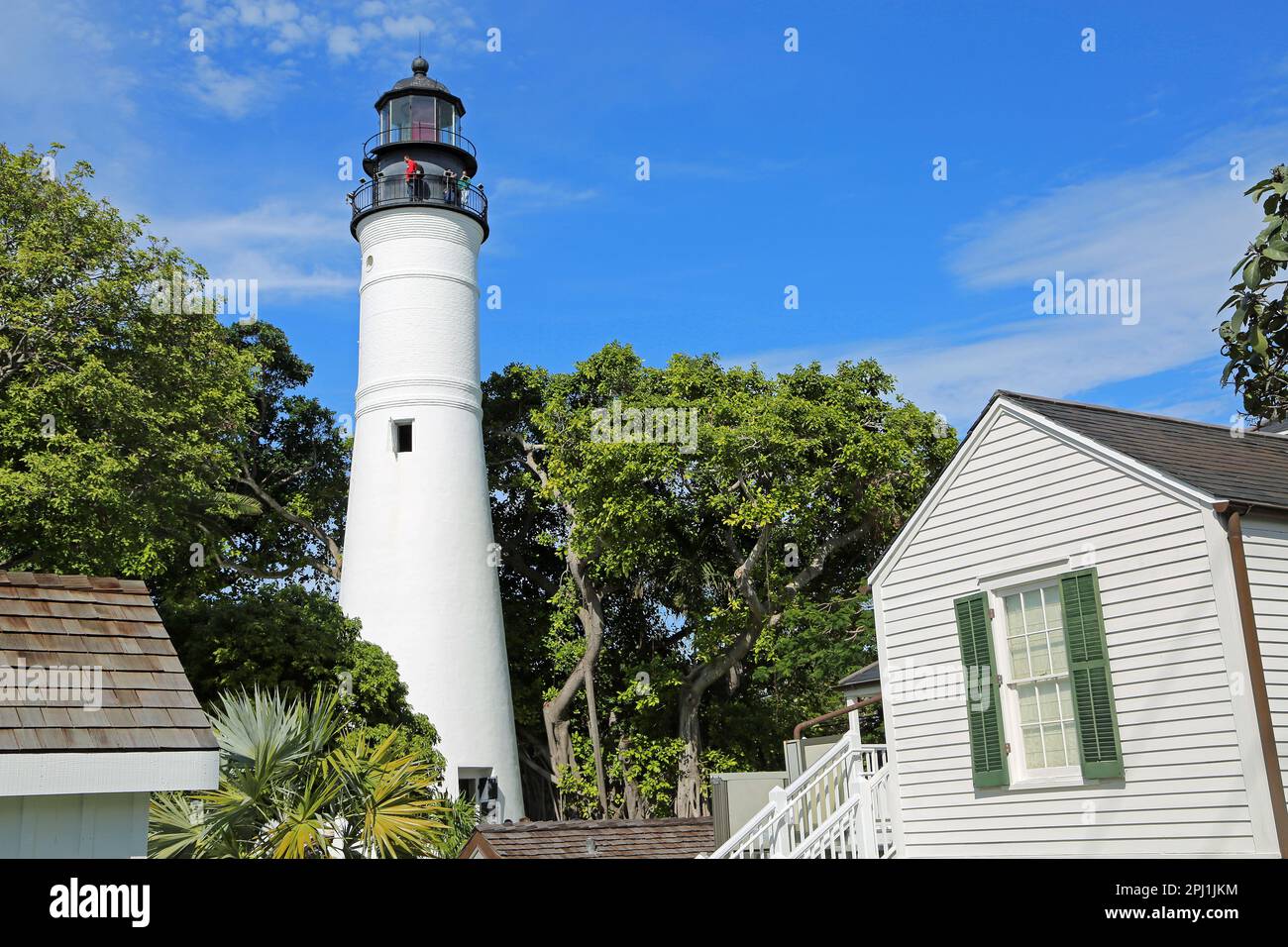 View at Key West Lighthouse - Florida Stock Photo - Alamy