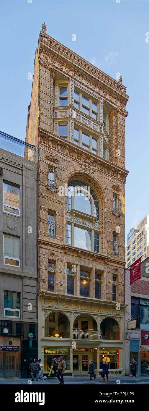 Keuffel & Esser Building on Fulton Street has elaborate terra cotta ...