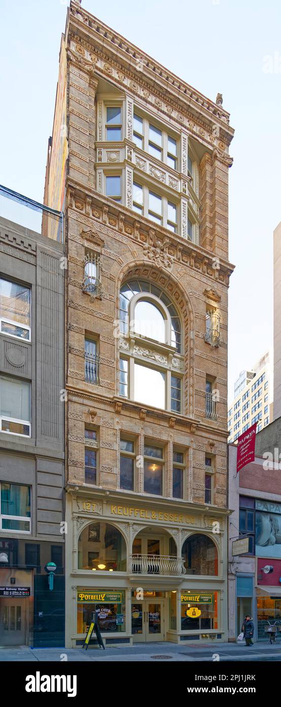 Keuffel & Esser Building on Fulton Street has elaborate terra cotta ...