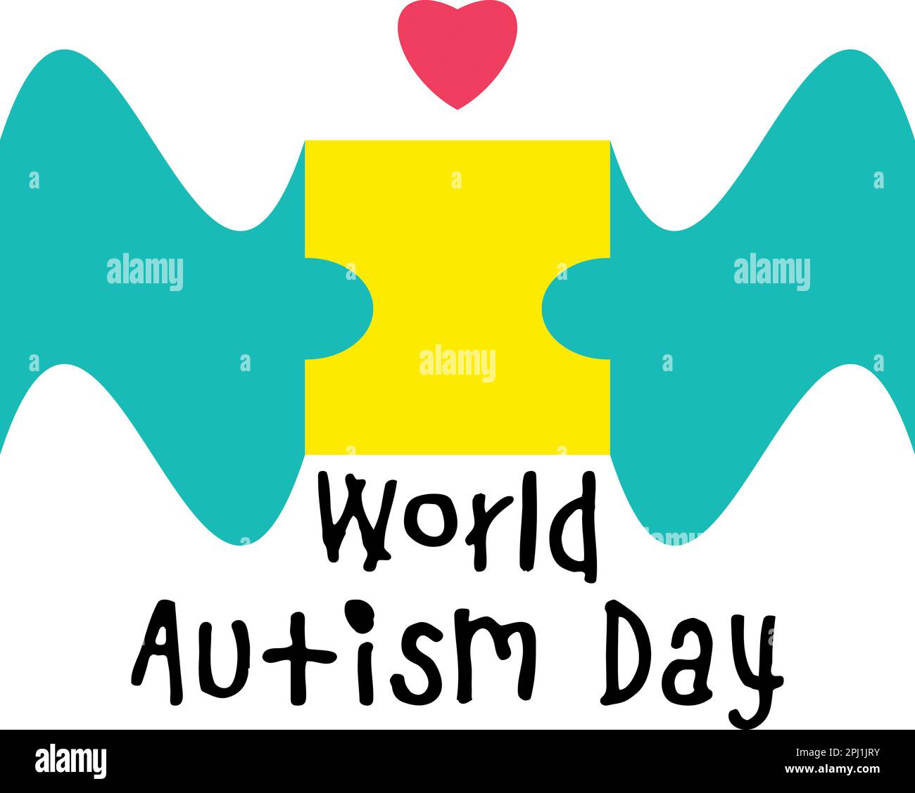 World Autism Day Illustration Stock Photo - Alamy