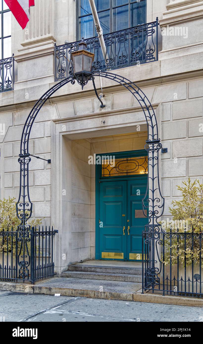 New York County Lawyers Association Building on Vesey Street. The club ...