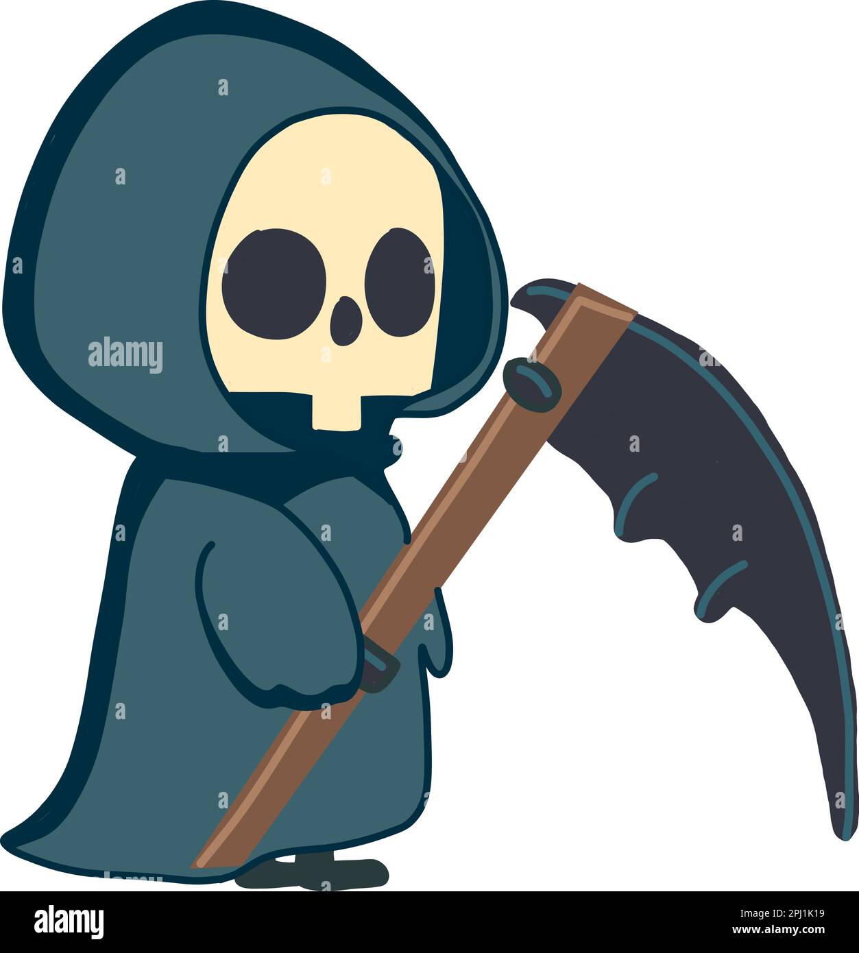 Cute Grim Reaper Vector
