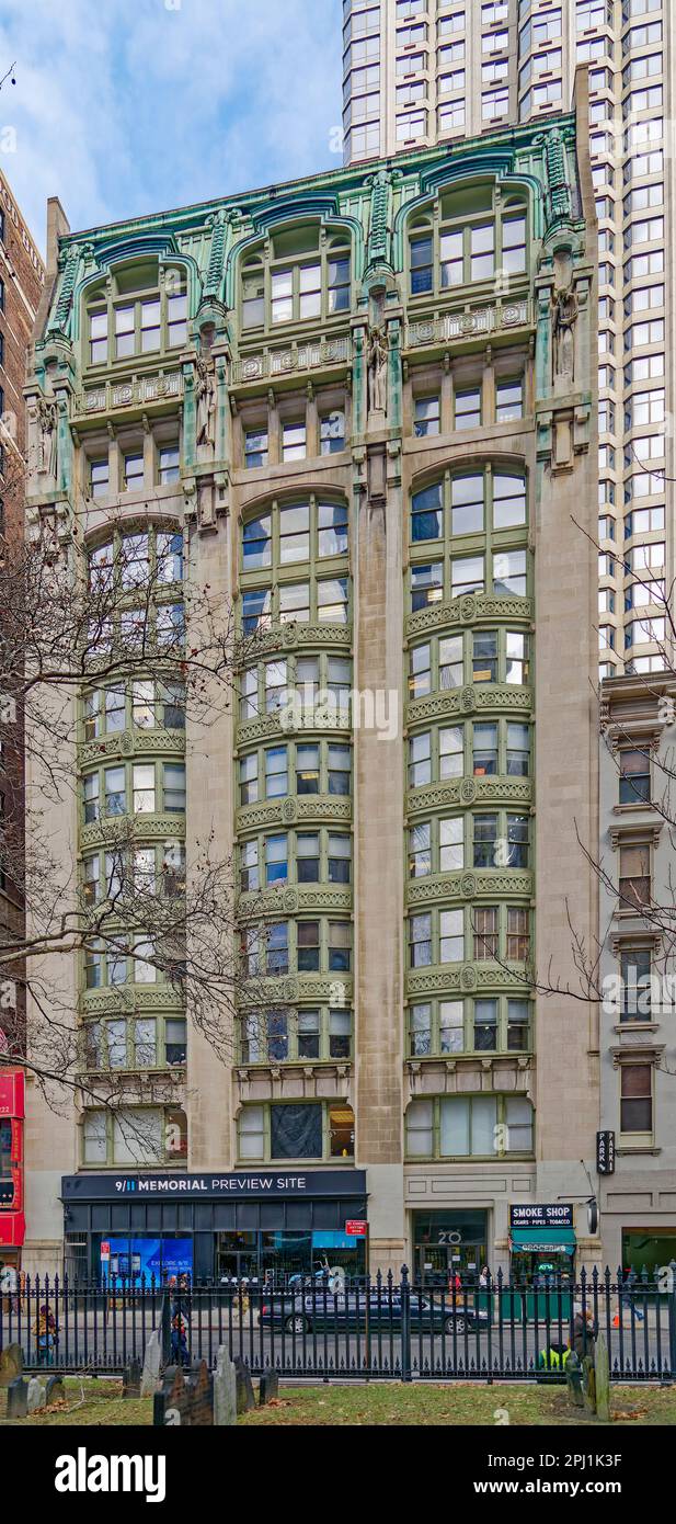 Landmark 20 Vesey Street, originally Old New York Evening Post Building ...