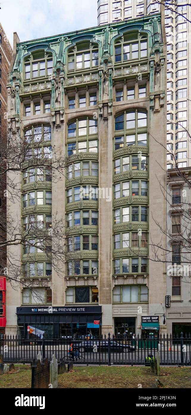 Landmark 20 Vesey Street, originally Old New York Evening Post Building ...