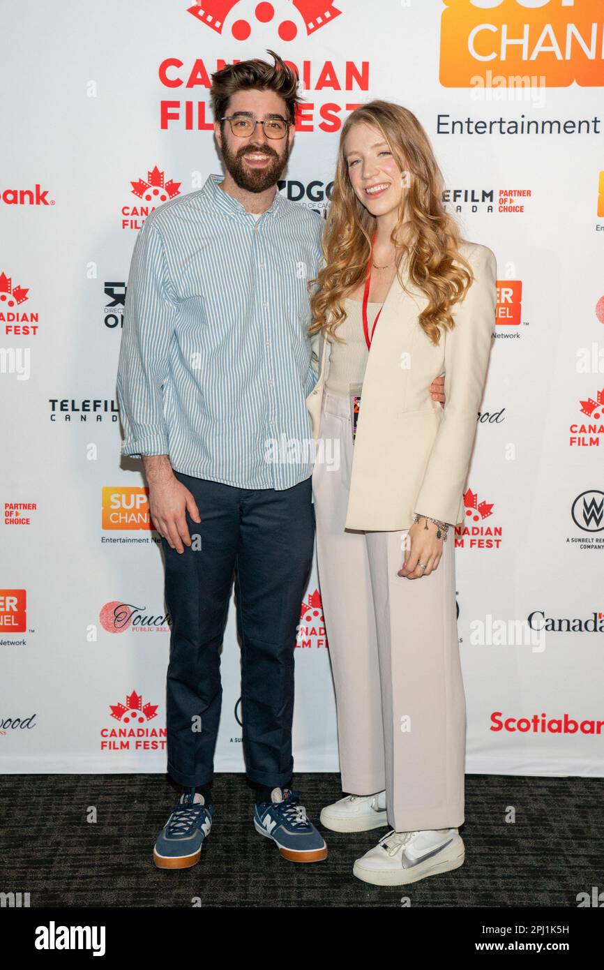 Toronto, Canada. 29th Mar, 2023. Alex Arslanyan and Holly Pruner attend ...
