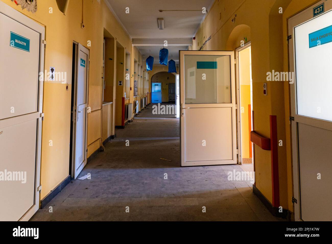 Wroclaw, Poland - June 2022: Interior of old hospital during urban ...