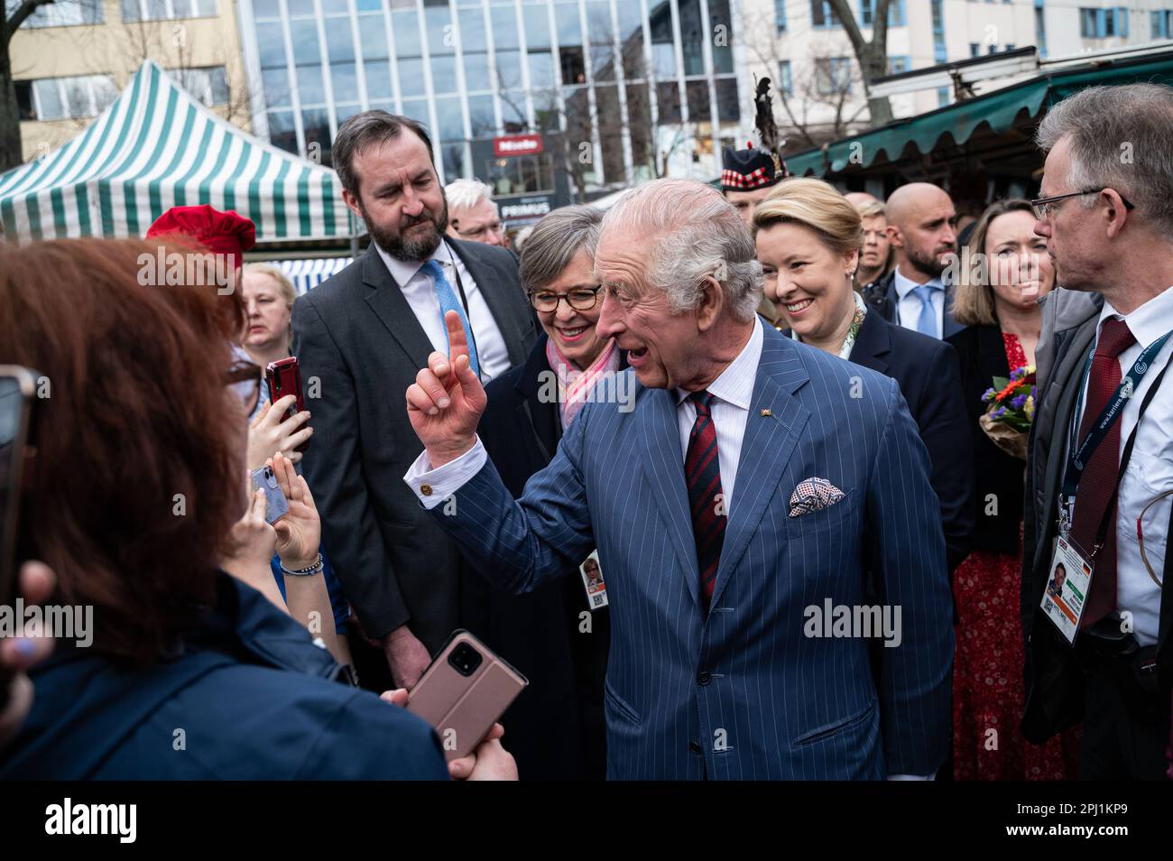 30.03.2023, Berlin, Germany, Europe - The British monarch King Charles ...