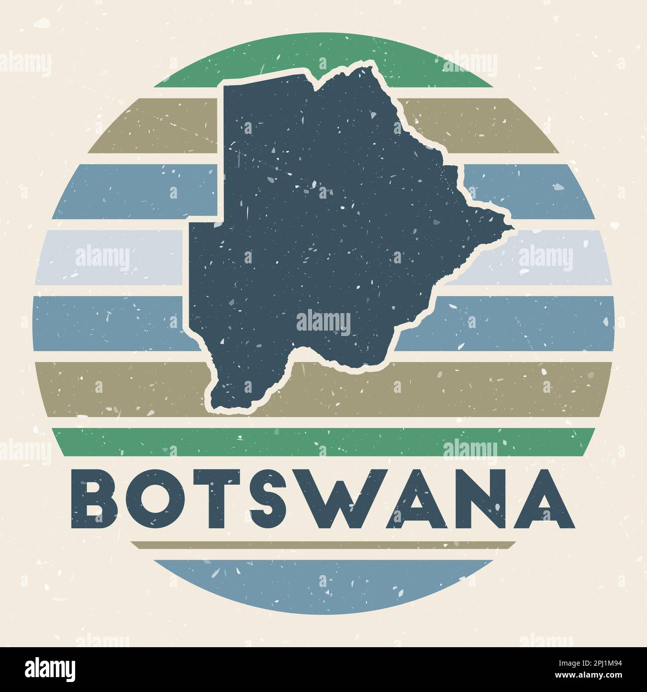 Botswana logo. Sign with the map of the country and colored stripes, vector illustration Stock ...