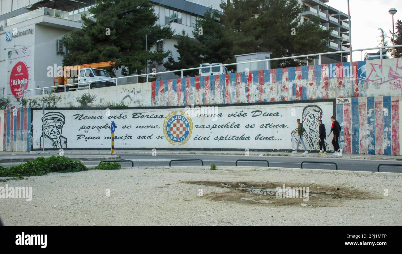 Hadjuk Split mural on the 25th March 2023 Stock Photo - Alamy