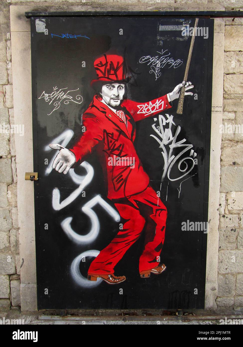 Street Art on the streets of Split, Croatia on the 25th March 2023 ...