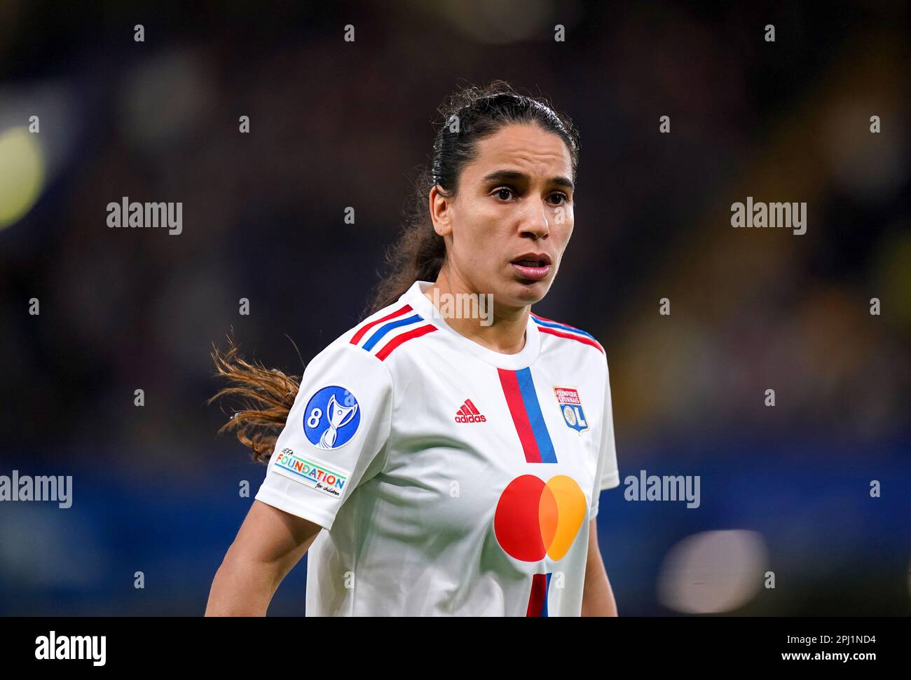 Lyon's Amel Majri during the UEFA Women's Champions League quarter ...