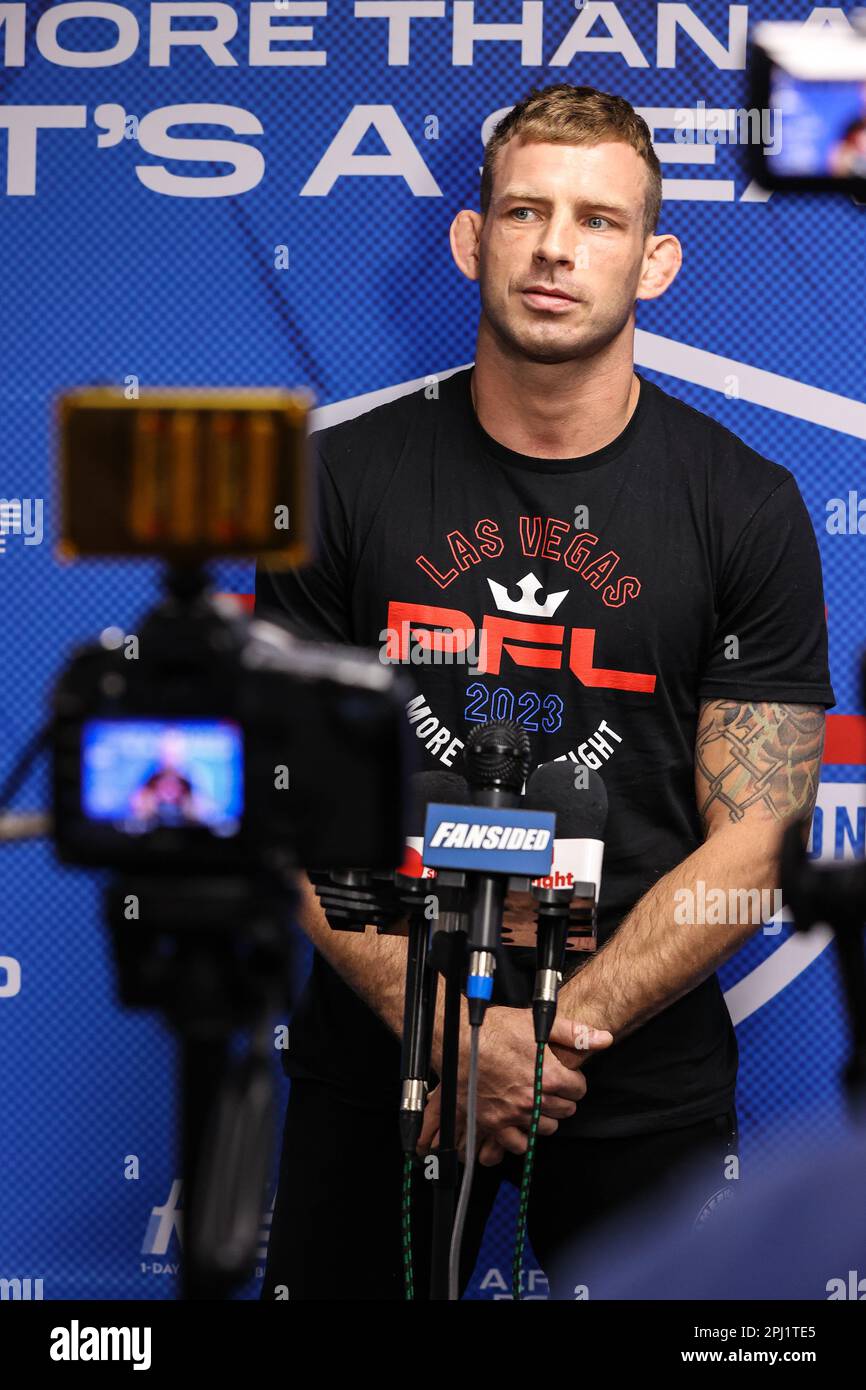 Las Vegas, NV, USA. 30th Mar, 2023. Light Heavyweight Krzysztof Jotko ...