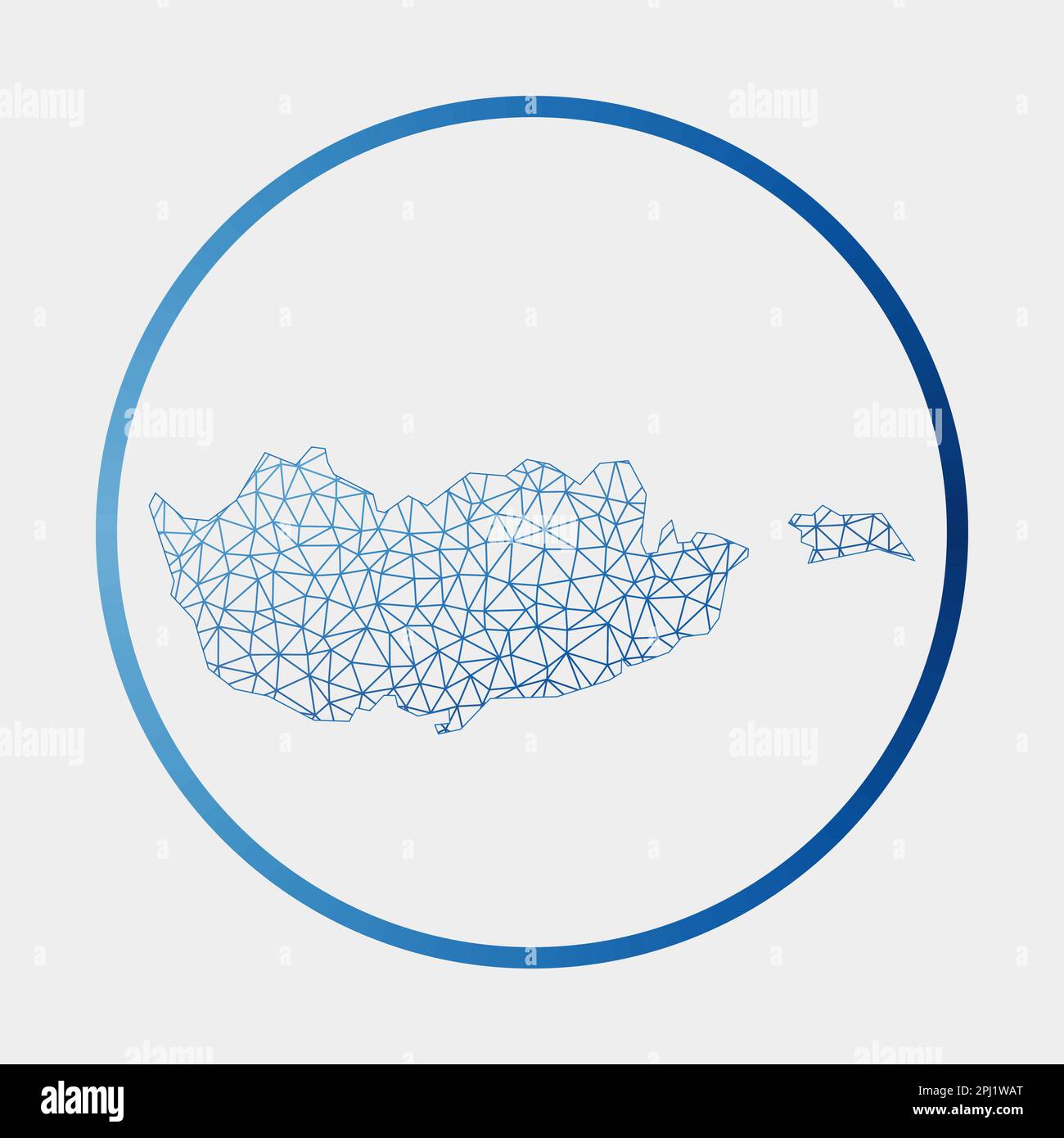 Cyprus icon. Network map of the country. Round Cyprus sign with ...