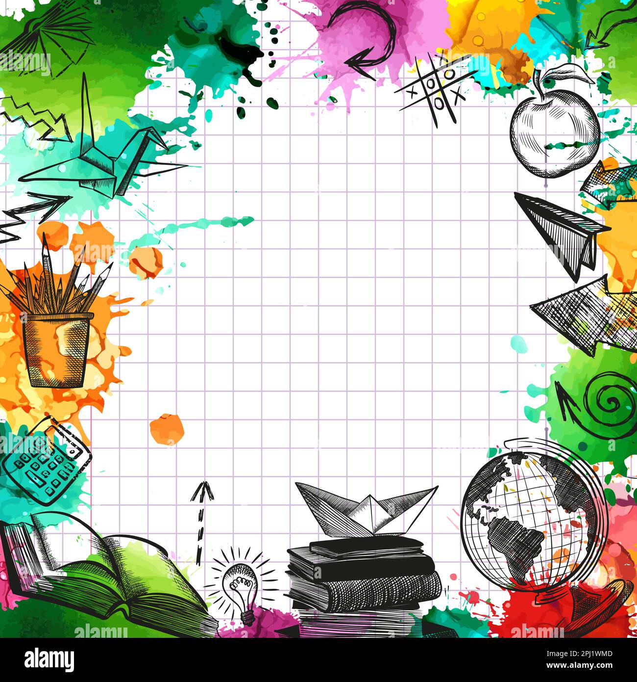 Abstract background school. Vector illustration Stock Vector Image ...