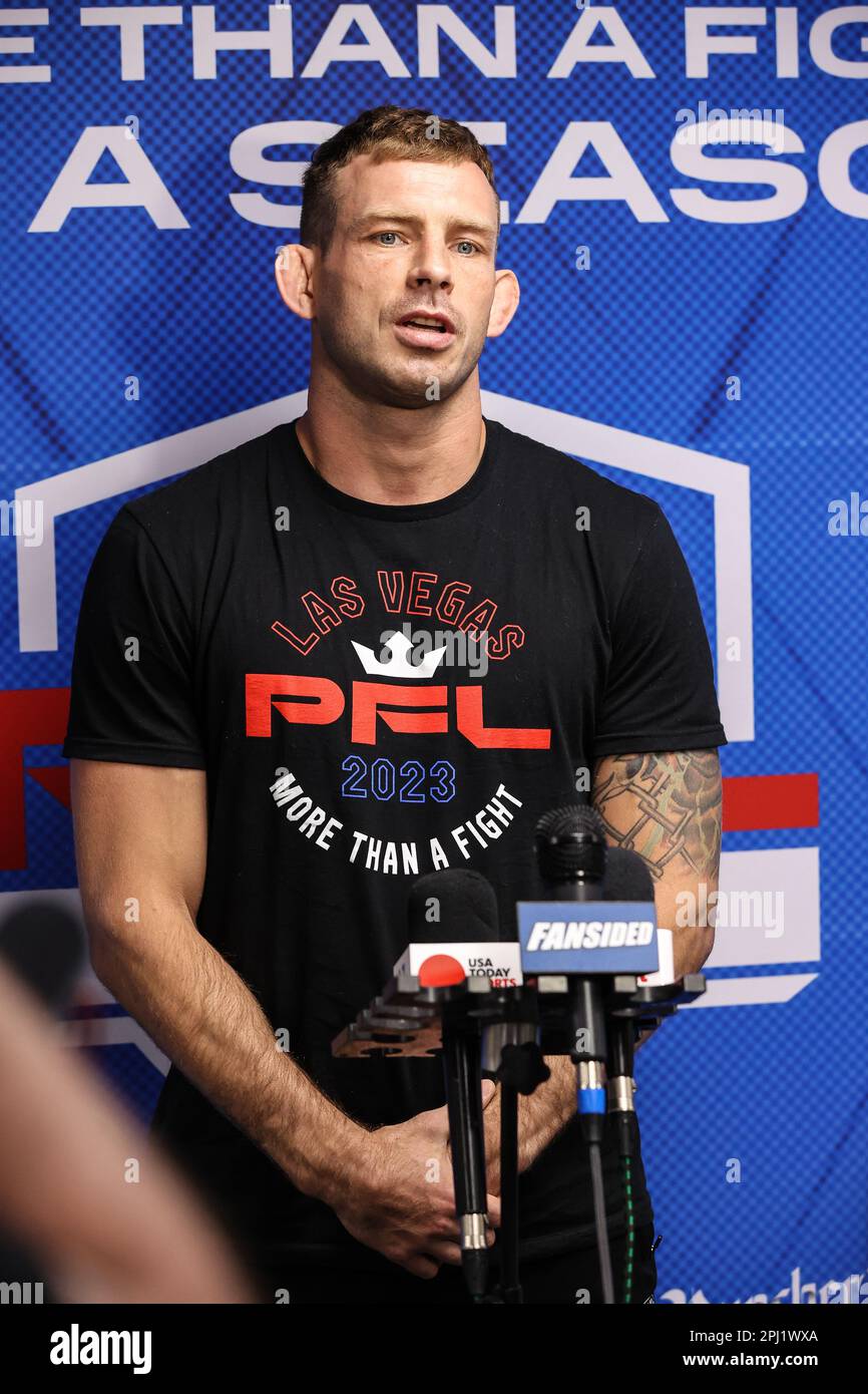 Las Vegas, NV, USA. 30th Mar, 2023. Light Heavyweight Krzysztof Jotko ...