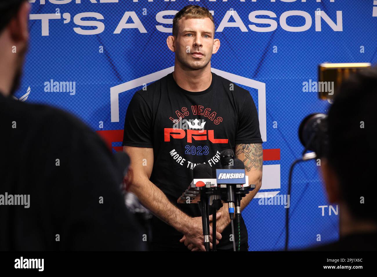 Las Vegas, NV, USA. 30th Mar, 2023. Light Heavyweight Krzysztof Jotko ...