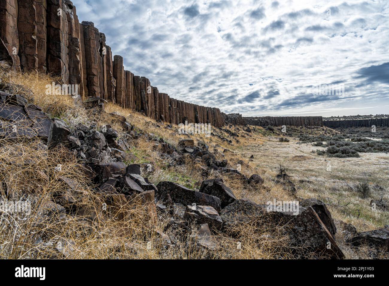Drumheller Channel Basalt Columns in Washington State Stock Photo - Alamy