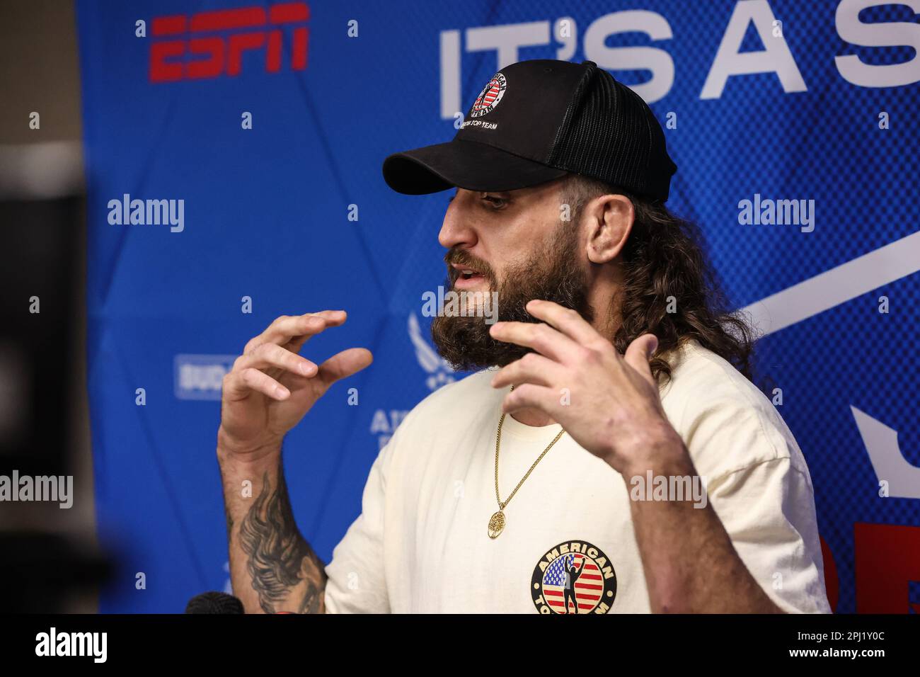 Las Vegas, NV, USA. 30th Mar, 2023. Light Heavyweight Josh Silveira ...