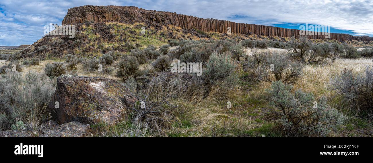 Drumheller Channel Basalt Columns in Washington State Stock Photo - Alamy