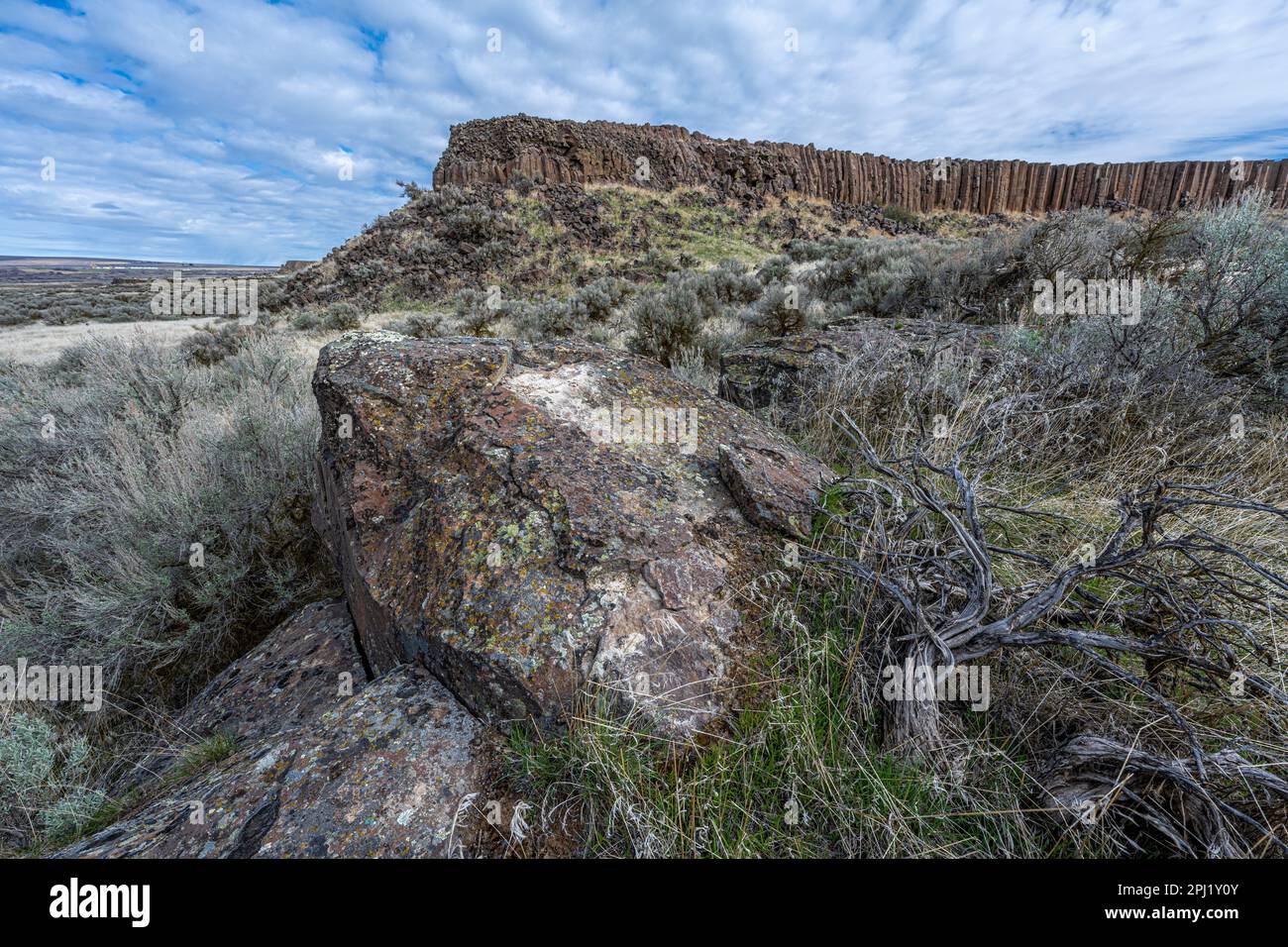 Drumheller Channel Basalt Columns in Washington State Stock Photo - Alamy