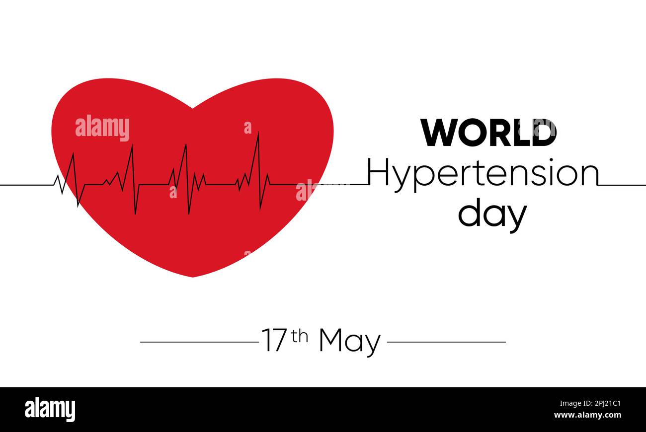 Vector illustration concept of world hypertension day. Banner, cover ...