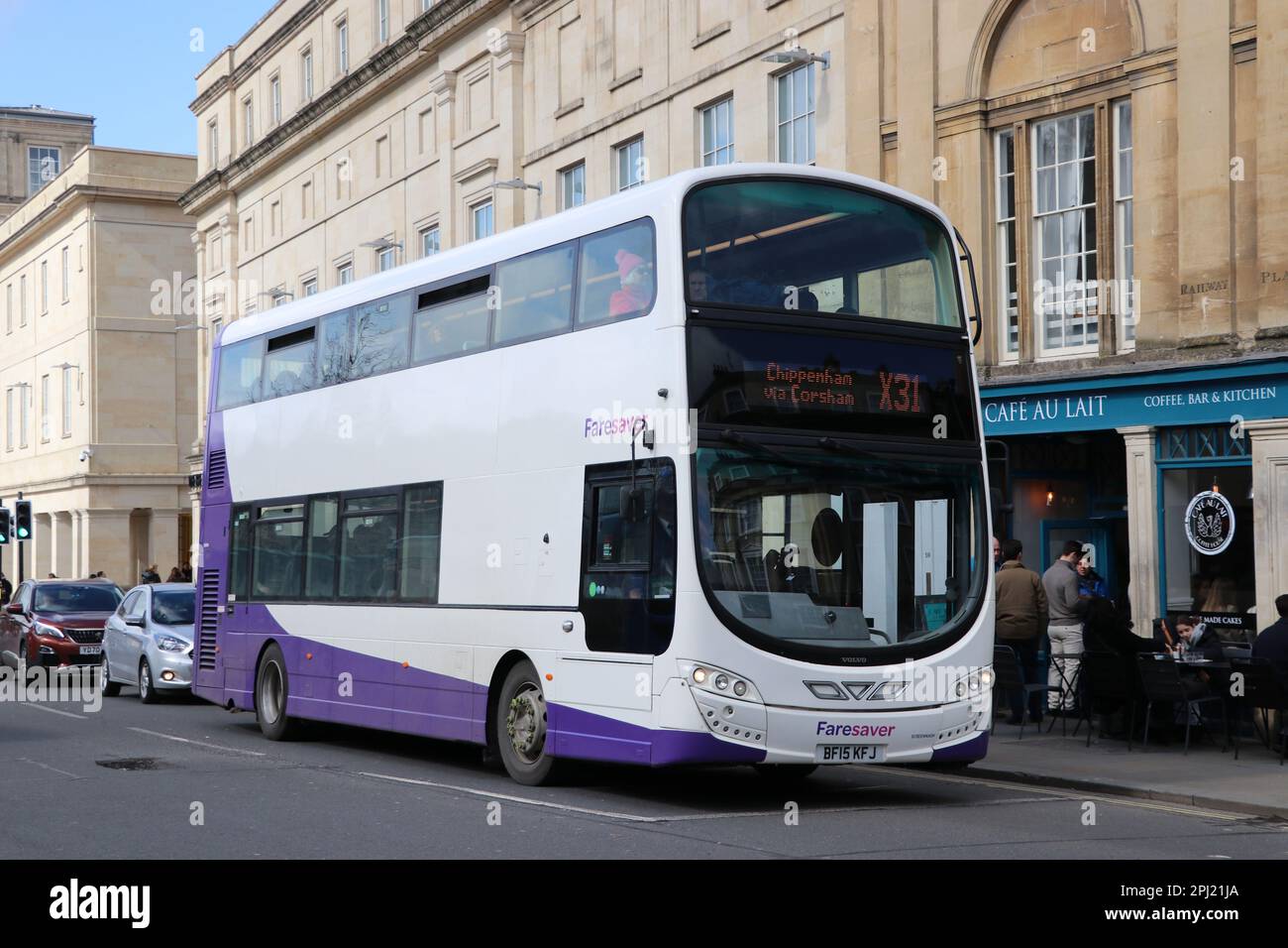 FARESAVER BUS IN BATH Stock Photo - Alamy