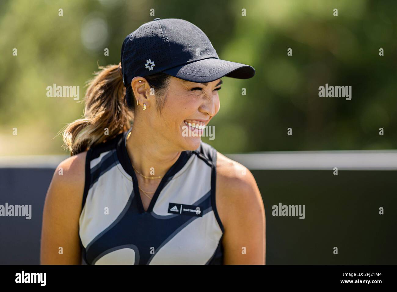 LIV Golf Broadcast member, Su-Ann Heng on the 17th hole during the pro-am ahead of LIV Golf ...
